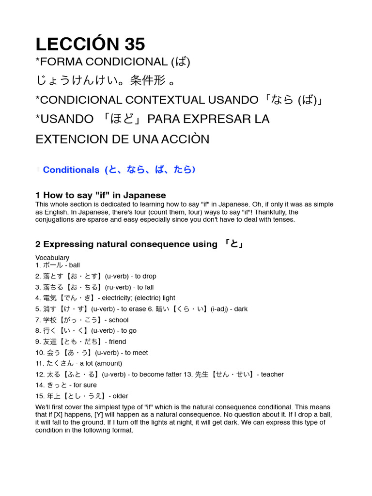 Minna No Nihongo L35-38 | PDF | Linguistic Morphology | Interpretation ...
