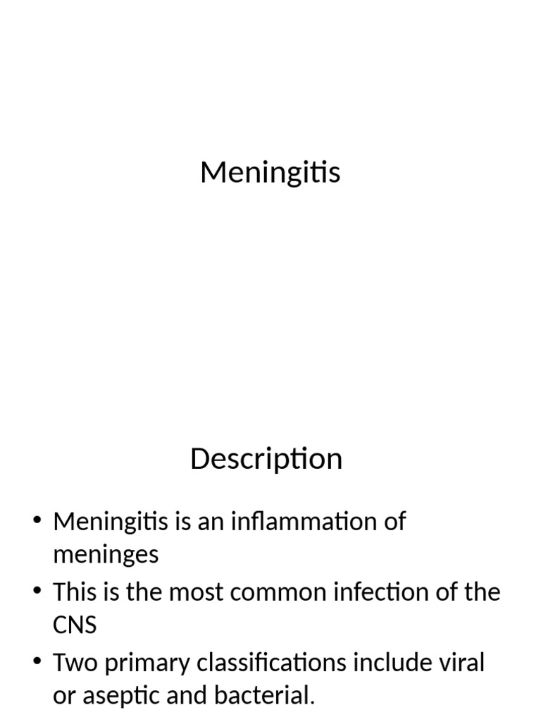 Understanding Meningitis: Types & Care | PDF | Meningitis | Human ...