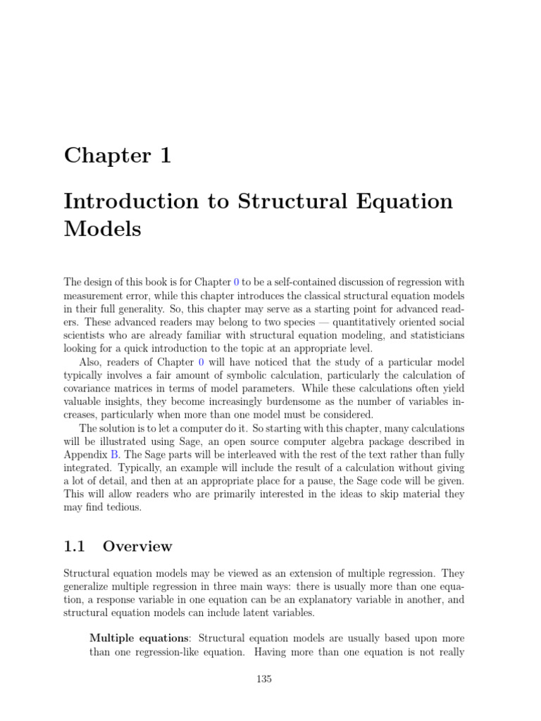 Ch1 (1) | PDF | Linear Regression | Structural Equation Modeling