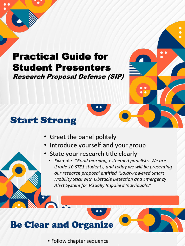 Tips for Oral Defense | PDF