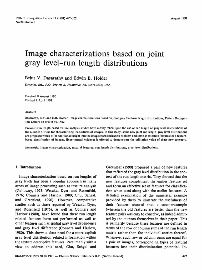 Image Characterizations Based on Joint Gray Level Run Lenght ...