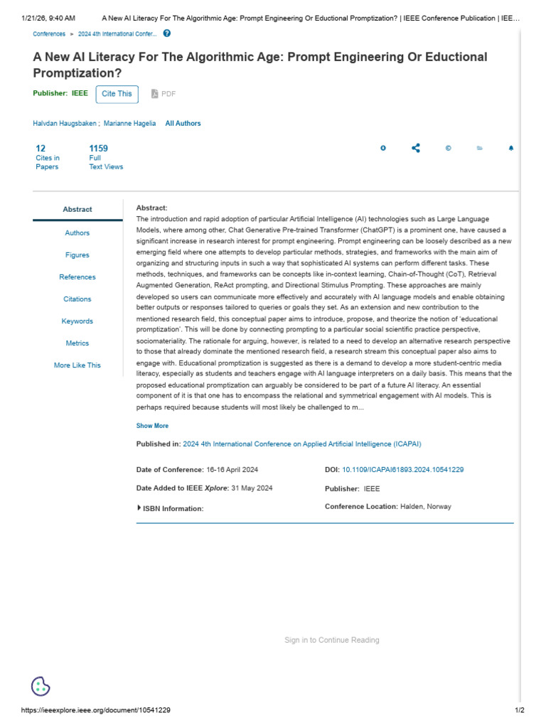 A New AI Literacy for the Algorithmic Age_ Prompt Engineering or ...