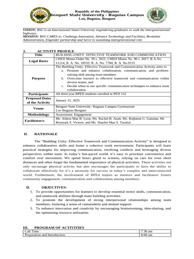 Activity Design for PED152 | PDF | Human Communication | Learning