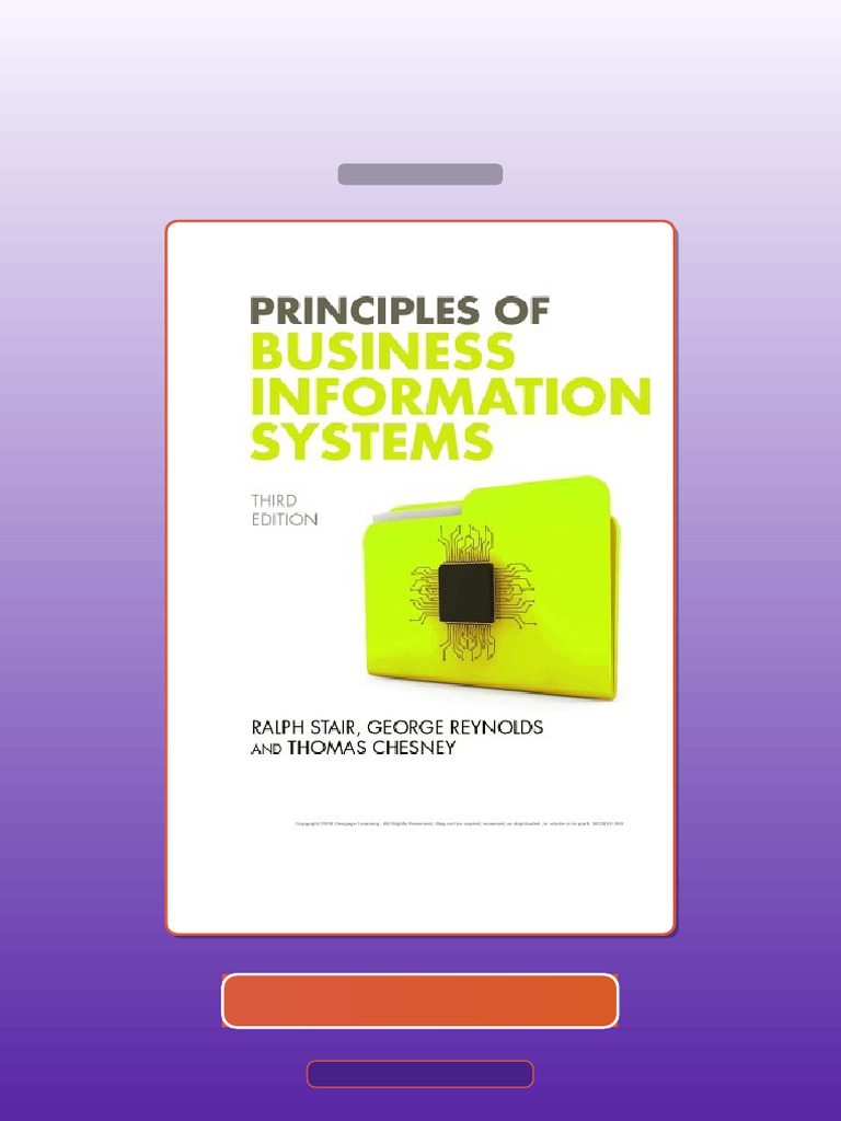 Principles of Business Information Systems Ralph M Stair E-book ...