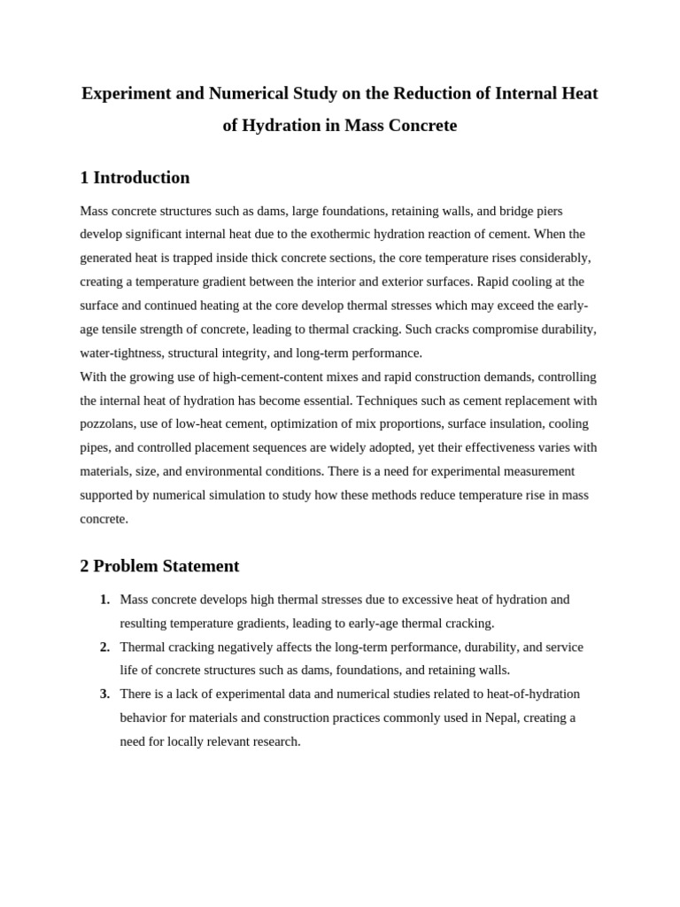 Experiment and Numerical Study on the Reduction of Internal Heat of ...