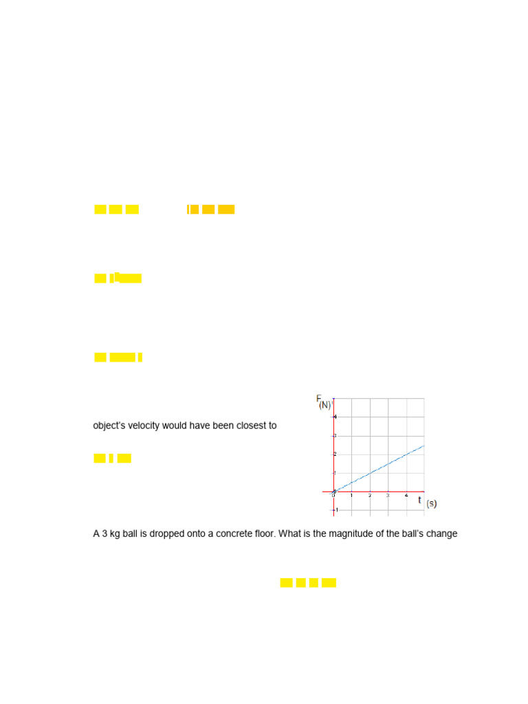 Momentum Multiple Choice | PDF | Momentum | Collision