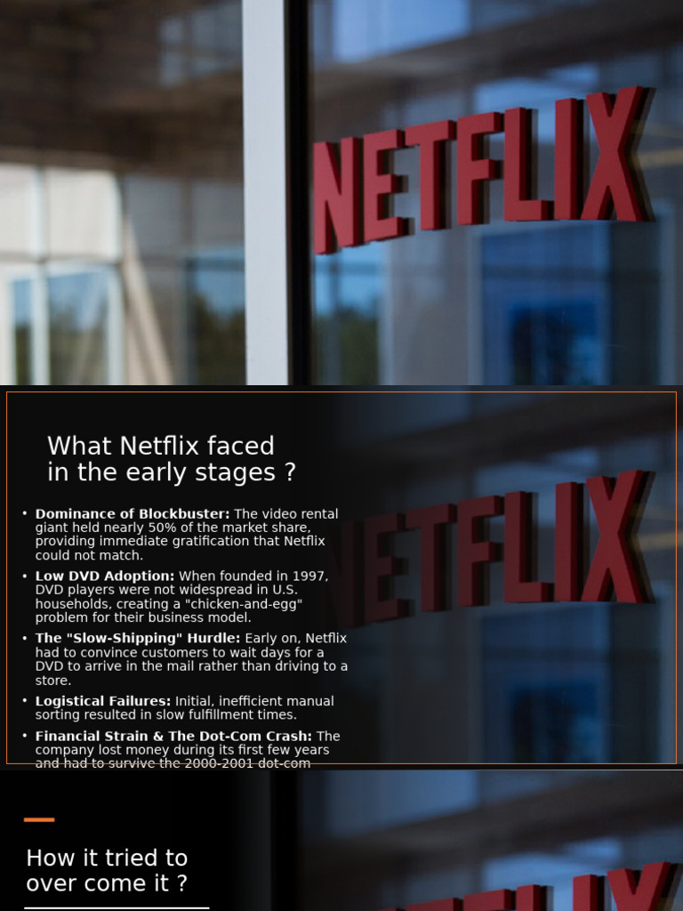 Netflix's Early Challenges and Solutions | PDF