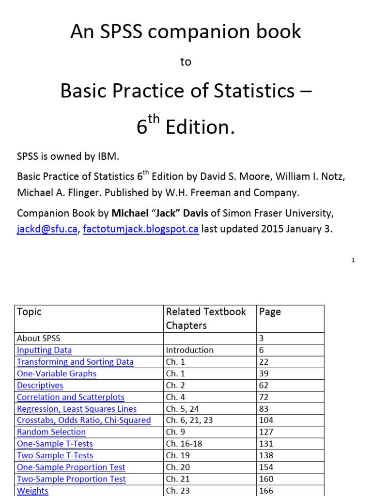 Basic Practice of Statistics | PDF | Student's T Test | Linear Regression