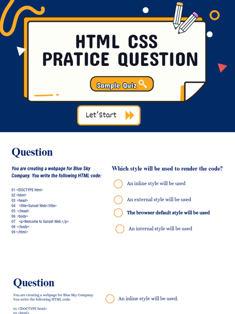 HTML Css Pratice Question 20251112 103213 0000 | PDF | Html Element | Html