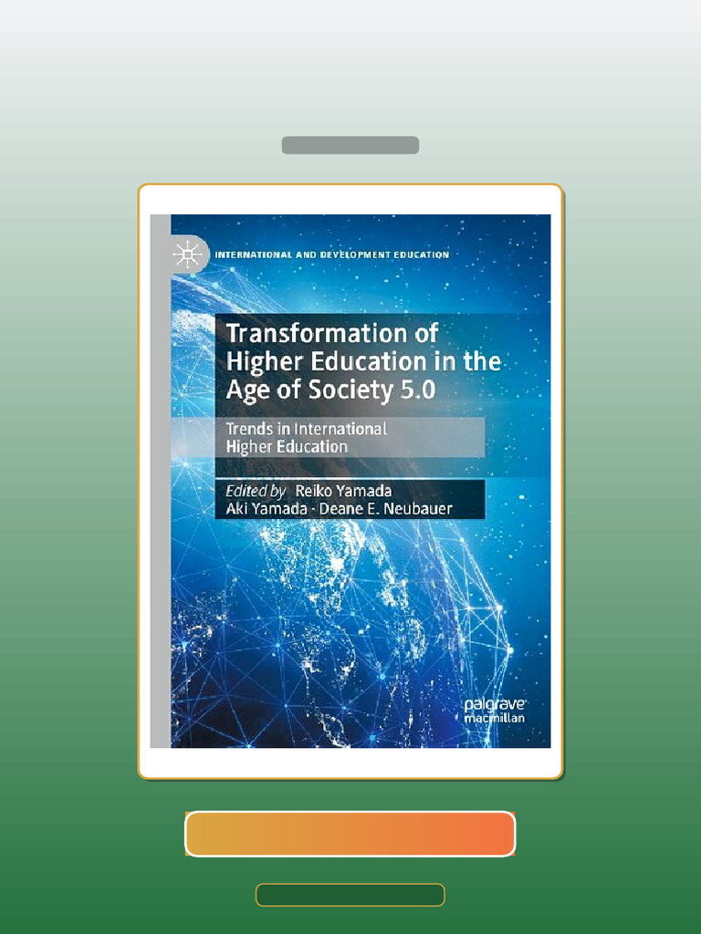 Transformation of Higher Education in the Age of Society 50 Trends in ...