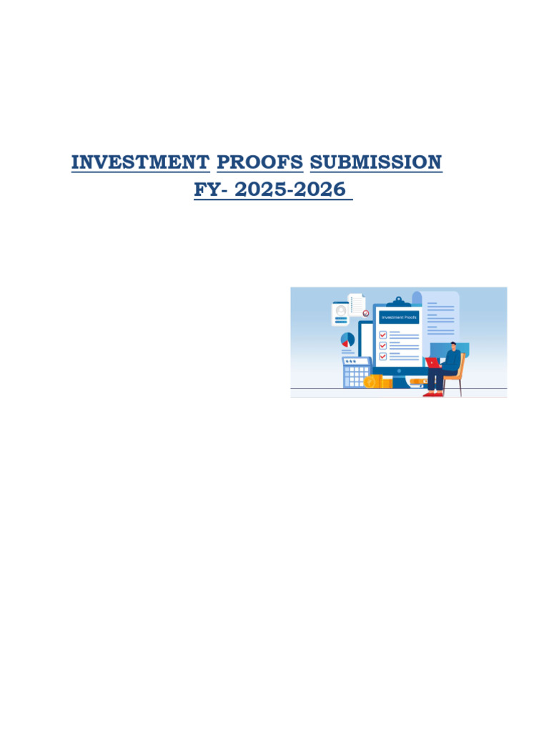 Investment Proof Submission Guide 2025-2026 | PDF | Computing | Software