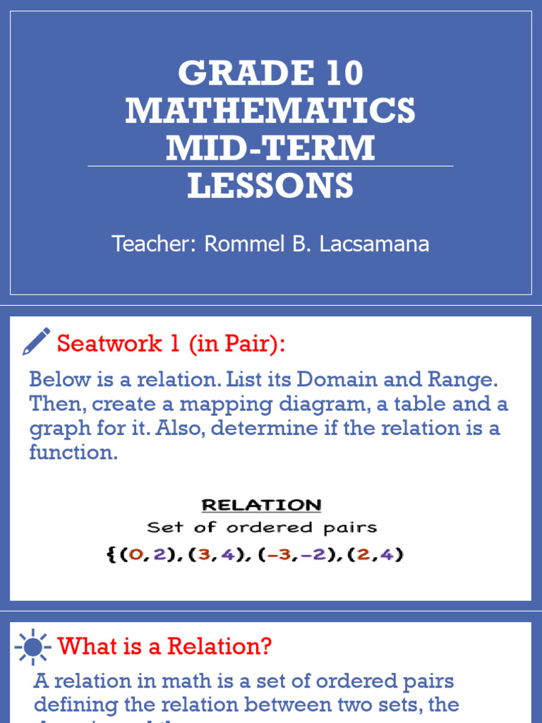 595785816538612057_GRADE 10_1 (4) | PDF | Function (Mathematics ...