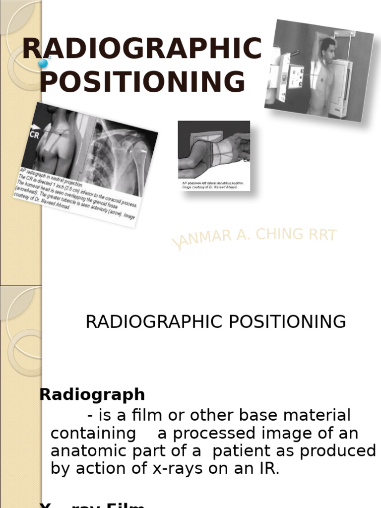 Radiographic Positioning Techniques Guide | PDF | Ankle | Elbow