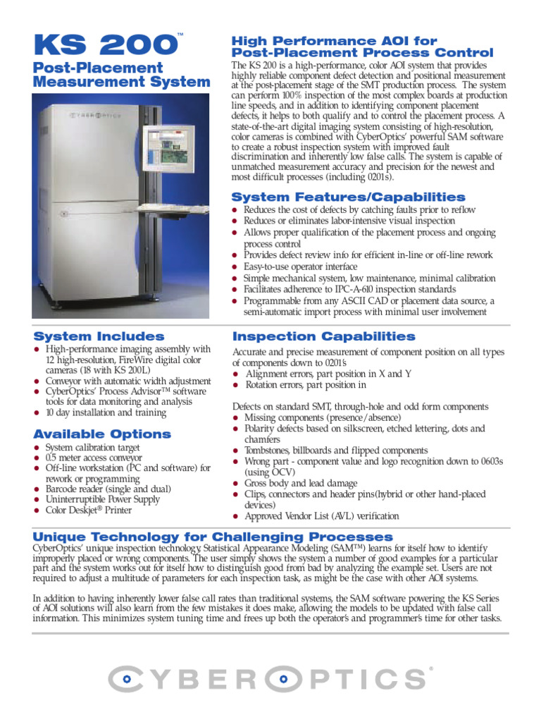 Cyber KS200 Brochure | PDF | Camera | Computing
