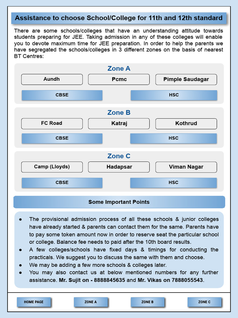 Zone Wise_School & College List - Update 16th Oct 2025 | PDF | Schools
