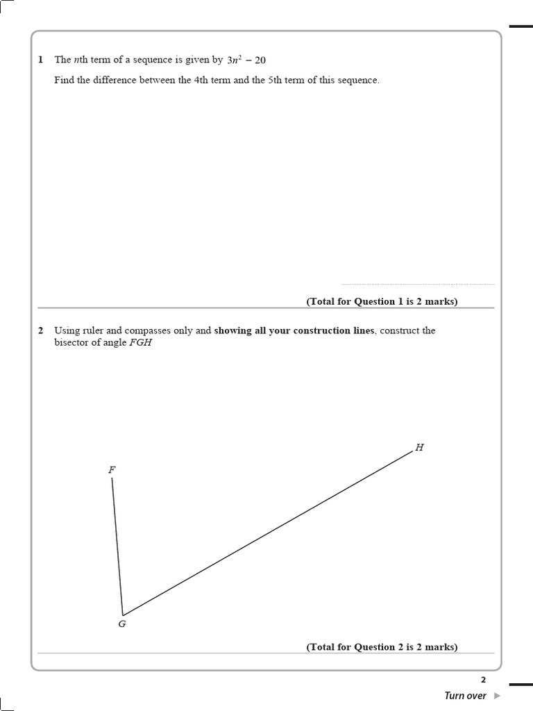 Mock 5 Math B Paper 1 | PDF | Elementary Mathematics | Mathematics