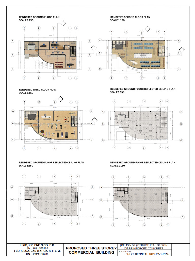 Rendered Ground Floor Plan Scale 1150 | PDF
