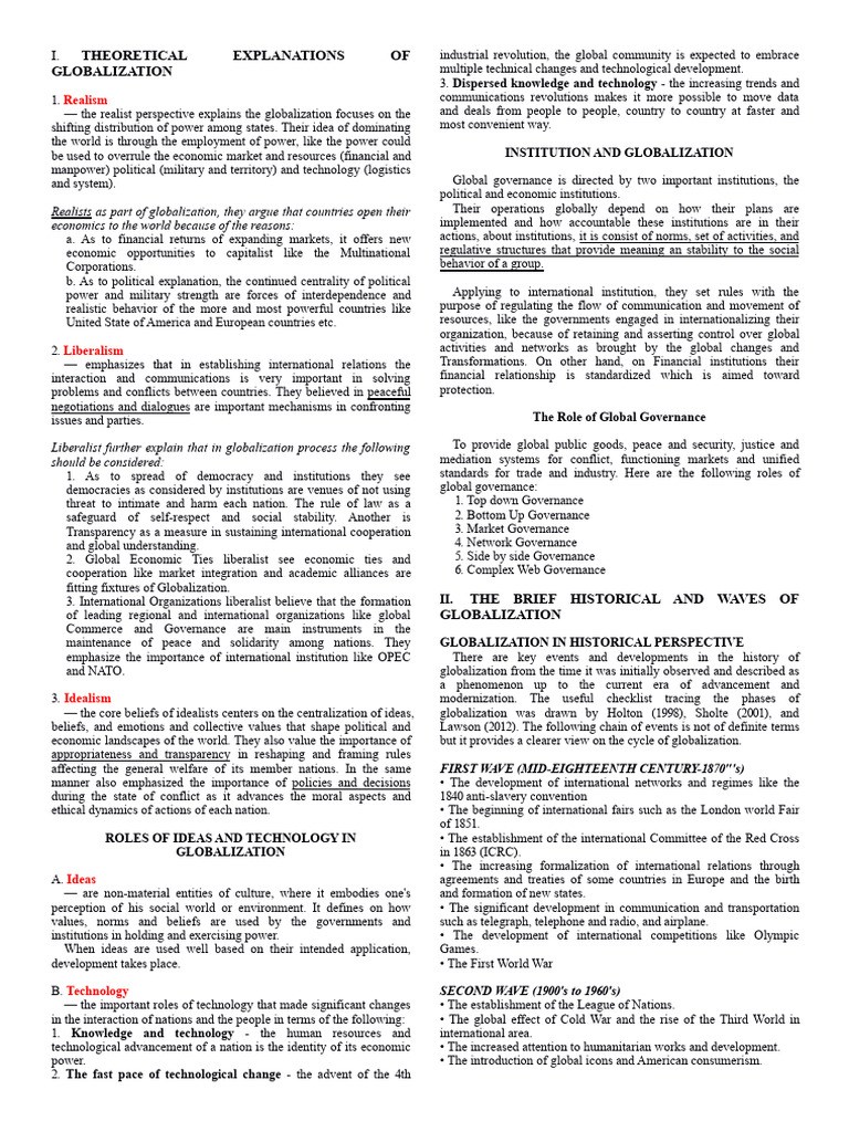 Contemporary World | PDF | Globalization | Institution