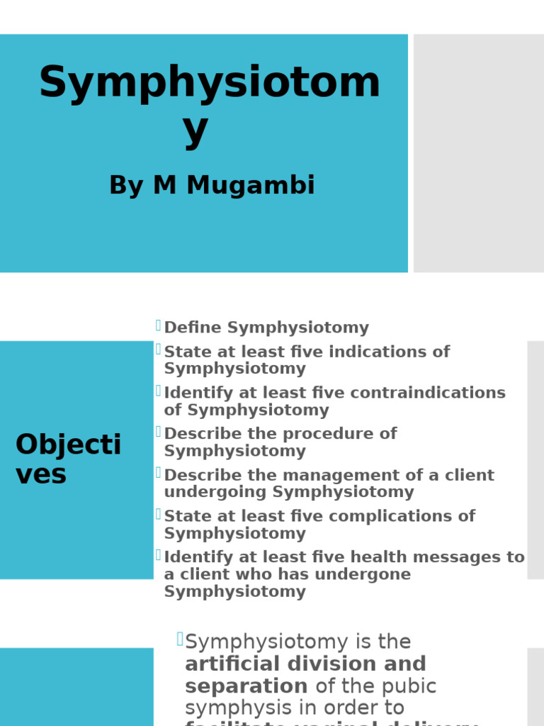 Symphsiotomy Amniocentesis (1) | PDF | Childbirth | Human Pregnancy