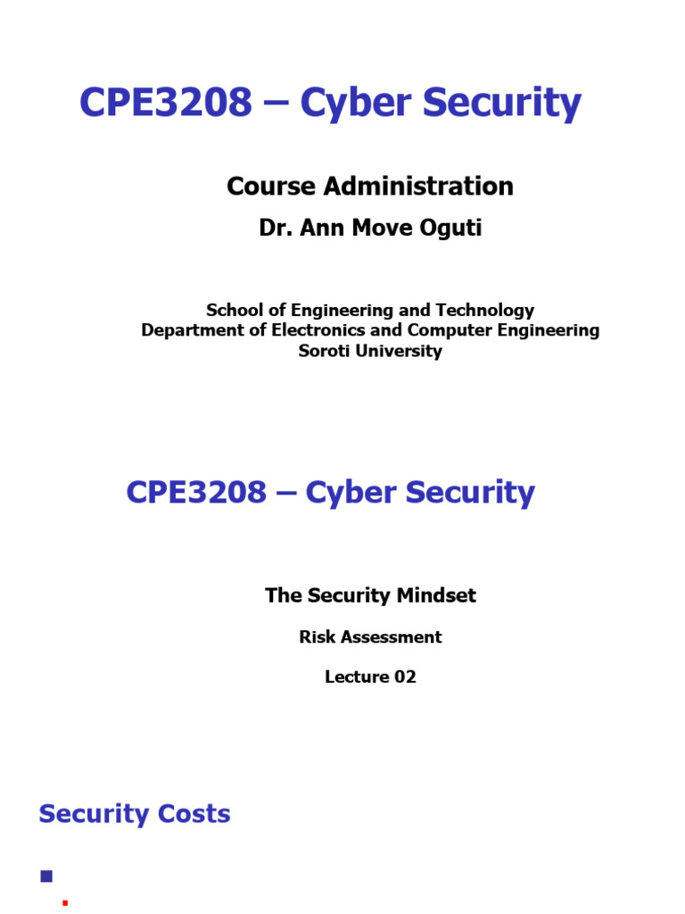 3.Risk Assessment | PDF | Security | Computer Security