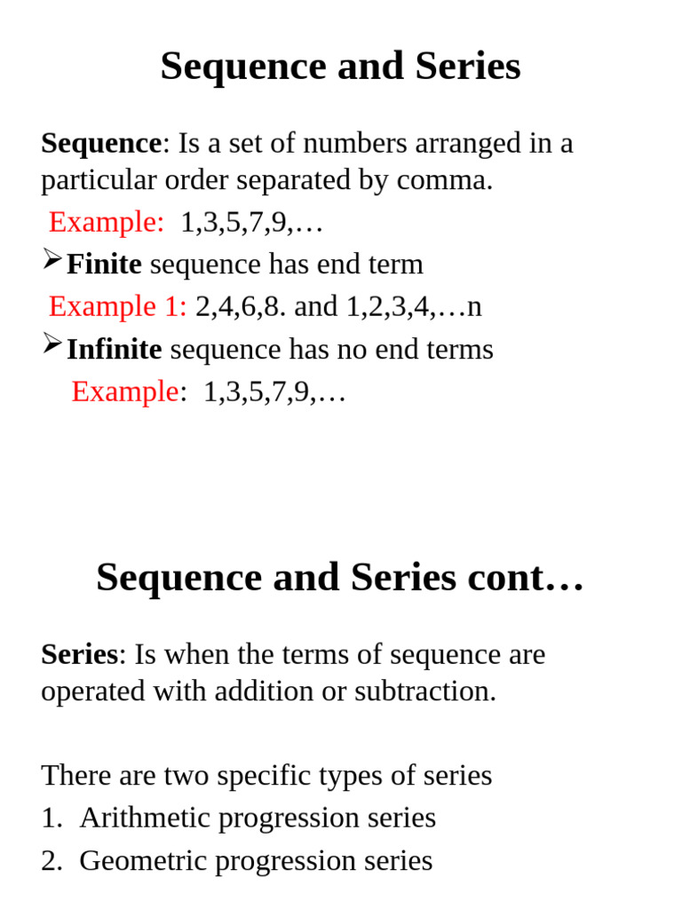 Sequence and Series DIP2 | PDF