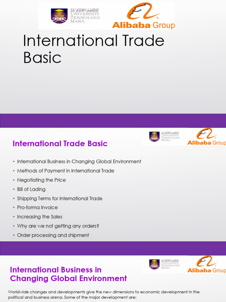International Trade Basics Guide | PDF | Letter Of Credit | Business