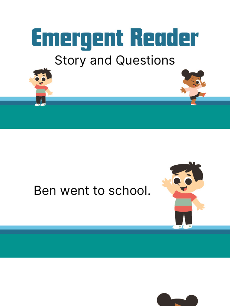 Emergent Reader Story and Questions for Understanding Presentation Blue ...