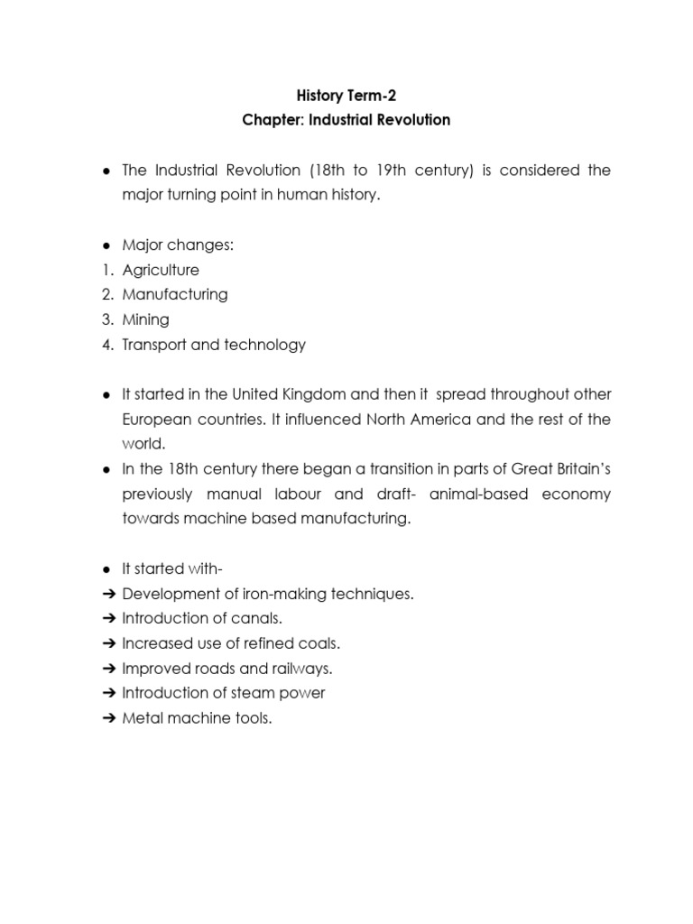 Industrial Revolution Overview and Impact | PDF | Industrial Revolution ...