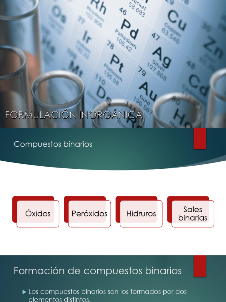 Nomenclatura de Compuestos Inorgánicos | PDF | Óxido | Valencia (Química)