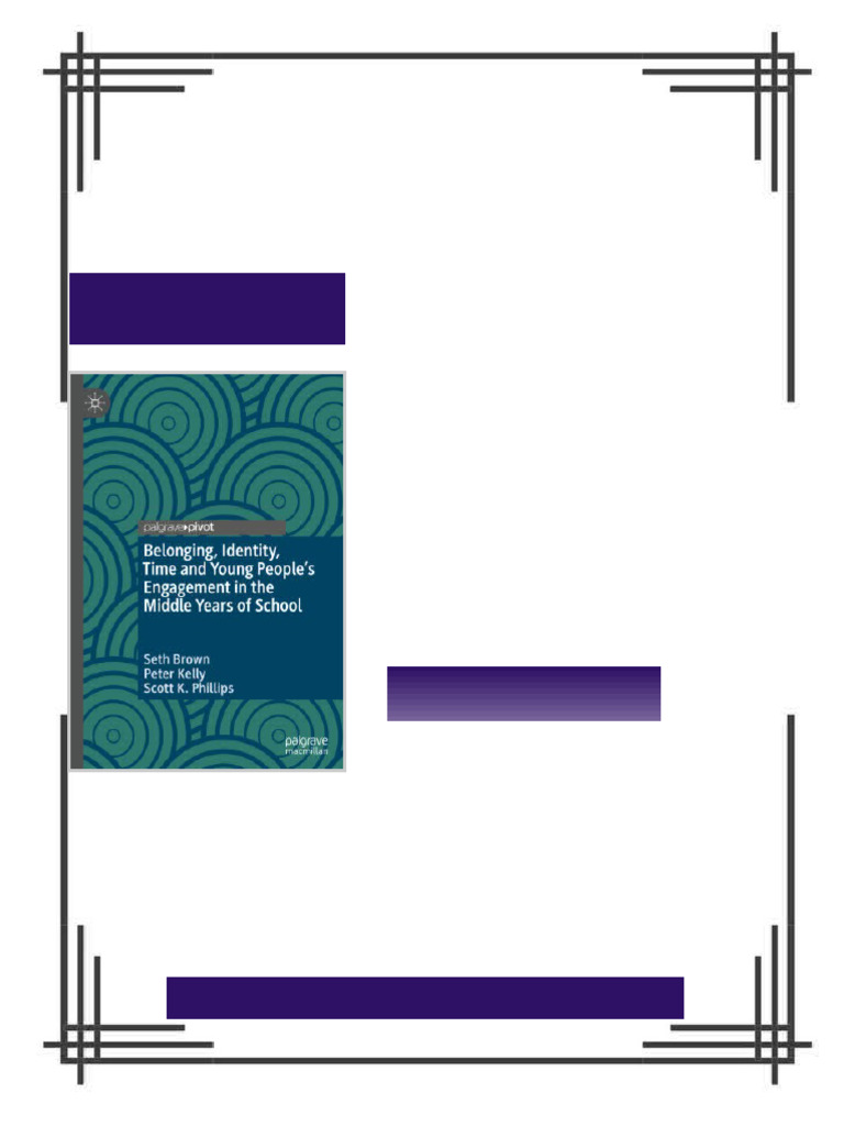 Belonging Identity Time and Young People s Engagement in the Middle ...