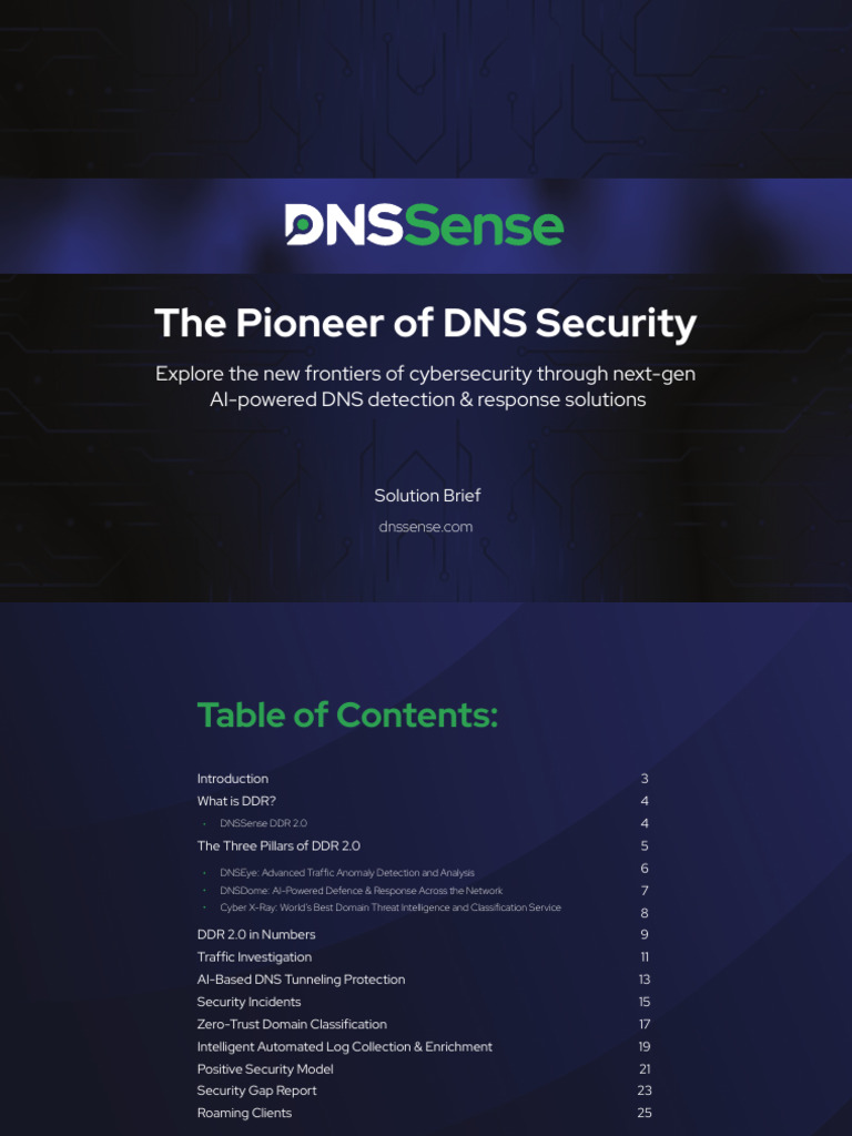 AI-Driven DNS Security Solutions Guide | PDF | Security | Computer Security