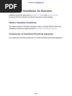 Anesthesia Machine Safety Checklist | PDF | Anesthesia | Respiration
