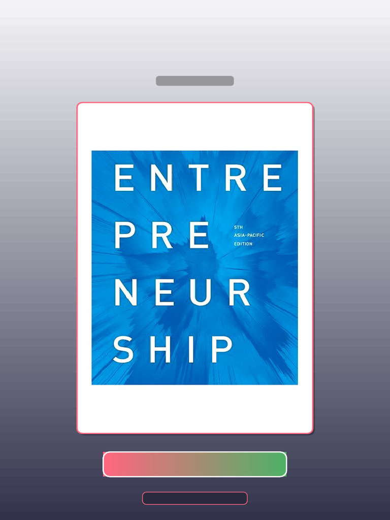 Entrepreneurship Theory Process Practice 5th AsiaPacific Edition Howard ...