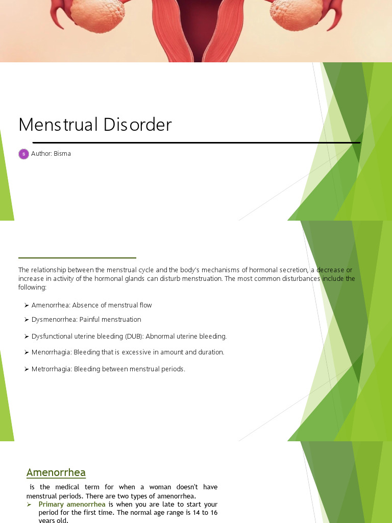 Understanding Menstrual Disorders | PDF | Menstrual Cycle | Endocrine ...