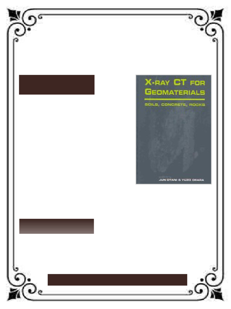 X ray CT for geomaterials soils concrete rocks proceedings of the ...