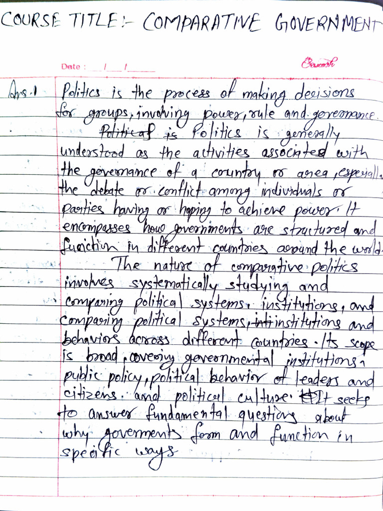 Comparative Politics Analysis Methods | PDF