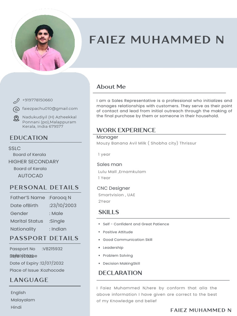Faiez c v.pdf | PDF