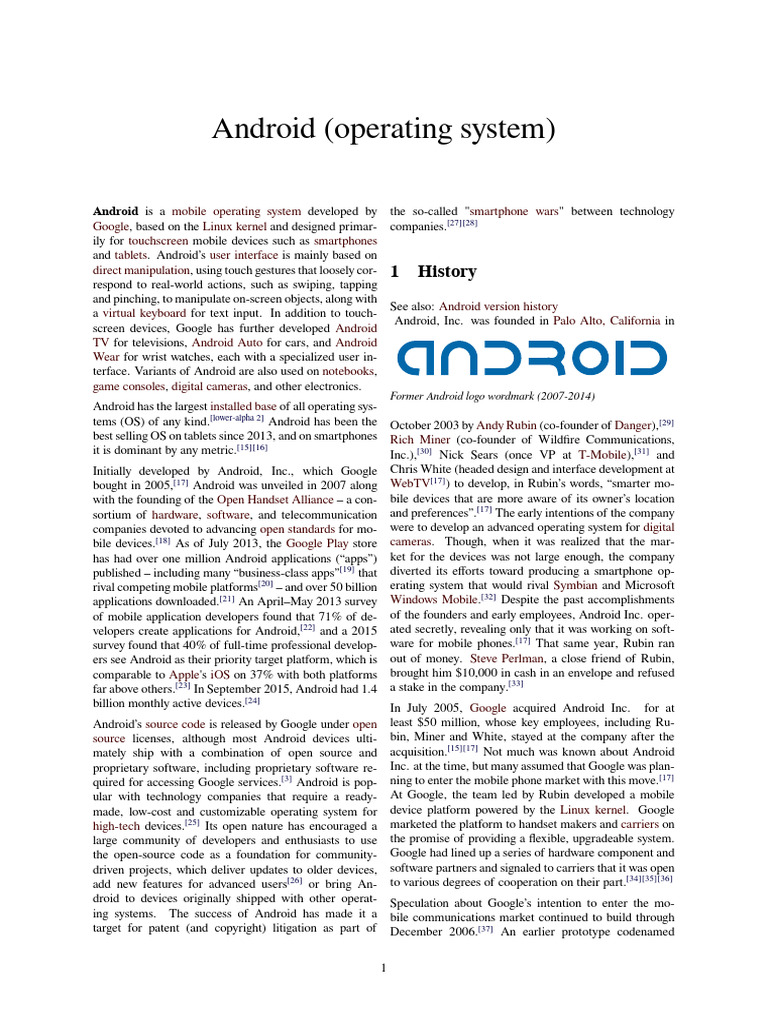 Android (operating system) | PDF | Android (Operating System) | Google Play