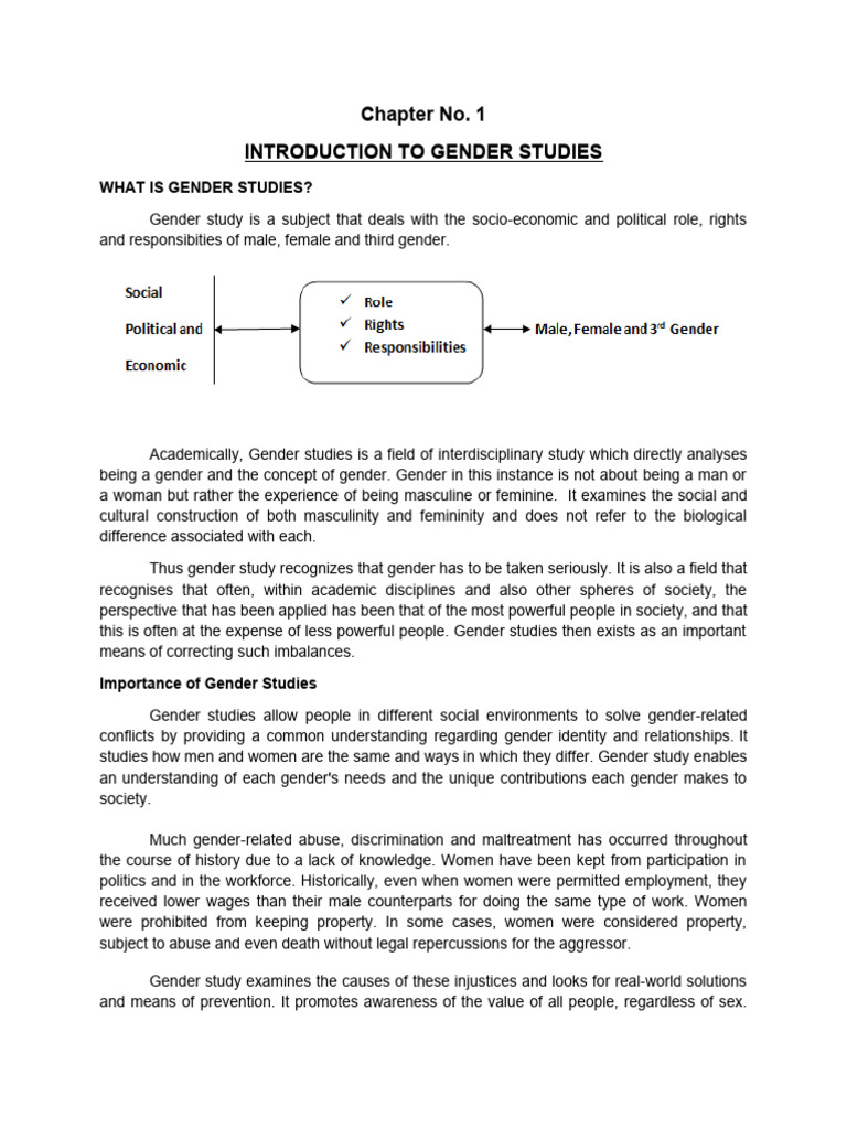 497444528 Introduction to Gender Studies | PDF | Gender | Gender Studies