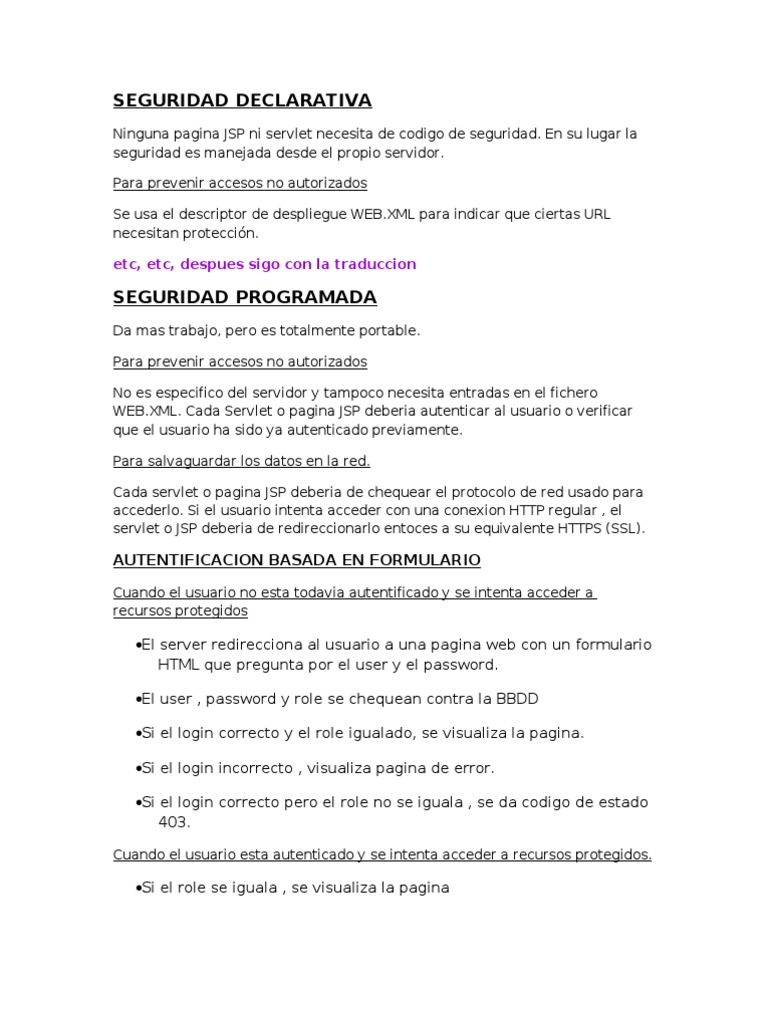 Filtros en Servlets y JSP | PDF | Páginas del servidor Java | Servidor web