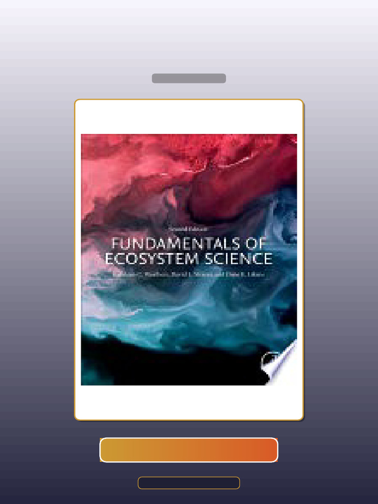 Fundamentals of Ecosystem Science 2nd Edition Kathleen C Weathers E ...