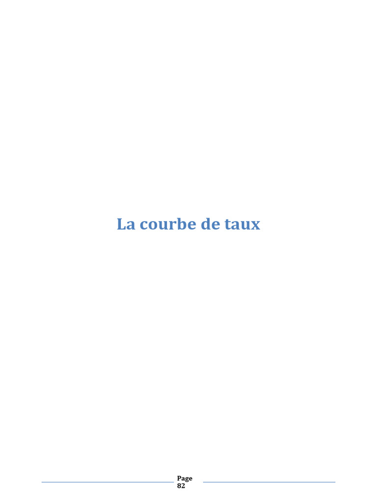 Comprendre la courbe des taux d'intérêt | PDF | Obligation (Finance ...