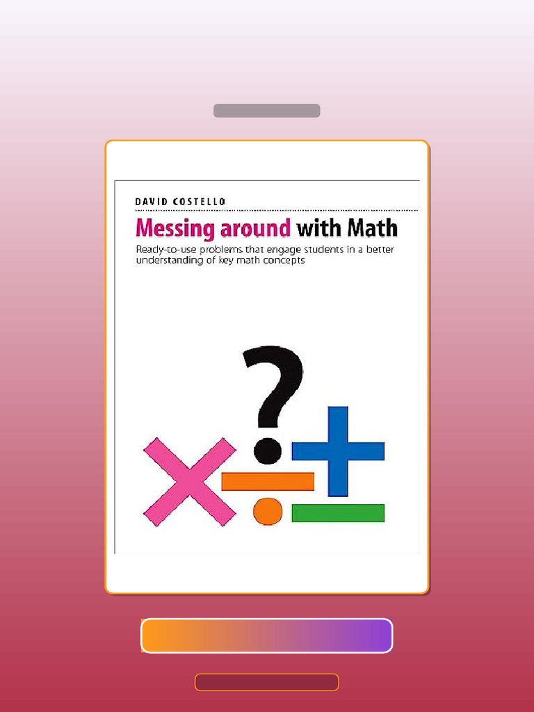 Messing Around With Math Readytouse Problems That Engage Students in a ...
