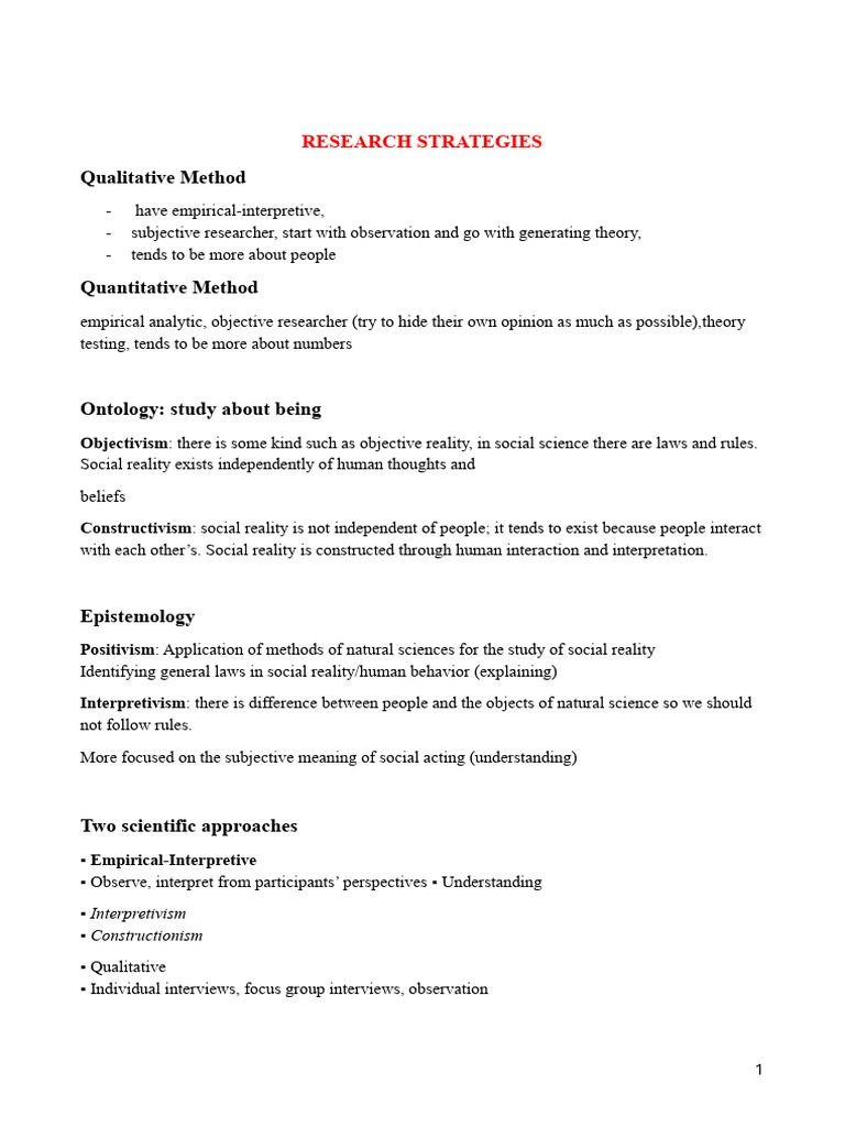 Lessons Quantitative Research | PDF | Hypothesis | Validity (Statistics)