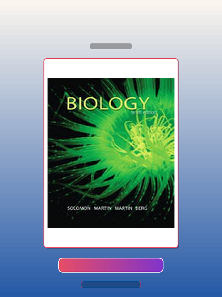 Biology 10th Edition Eldra Solomon Charles Martin Diana W Martin Linda ...