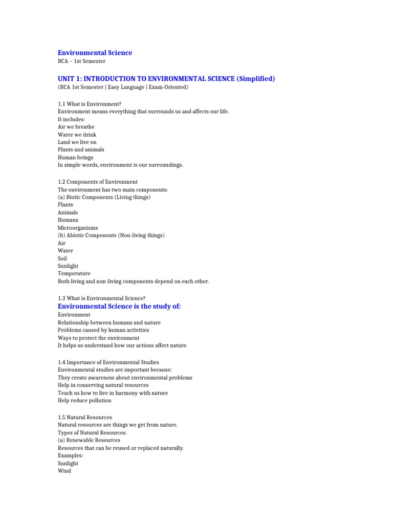 Environmental_Science_Compact_Colored | PDF | Ecosystem | Biodiversity