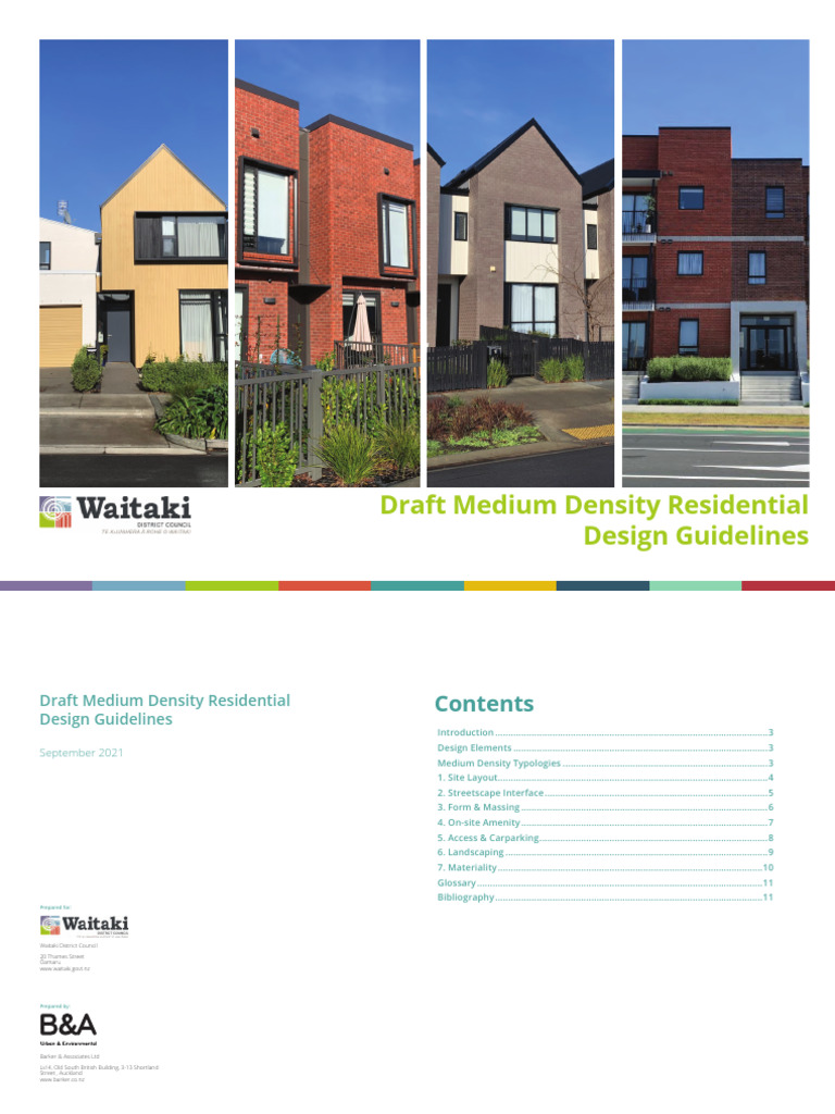 Medium Density Residential Design Guidelines | PDF | Stormwater | Apartment