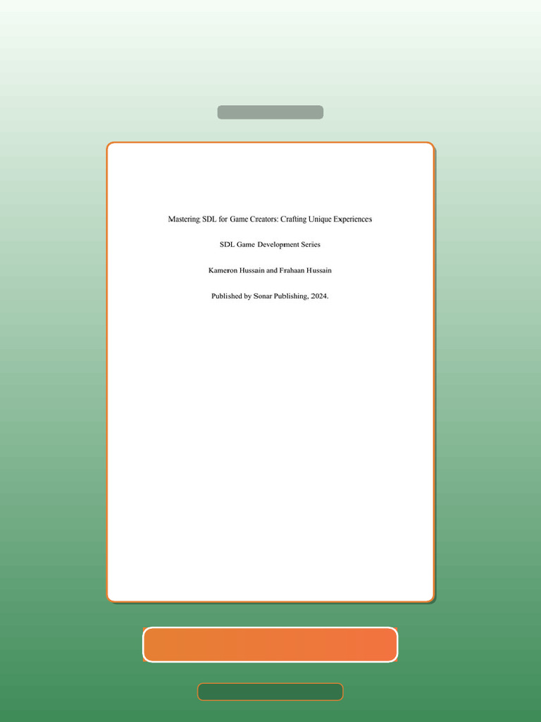 Mastering SDL for Game Creators Kameron Hussain E-book Testbank ...