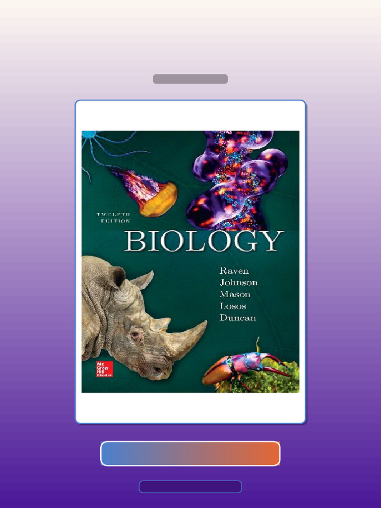 Biology 12th Edition Peter H Raven E-book Testbank Solutions | PDF ...