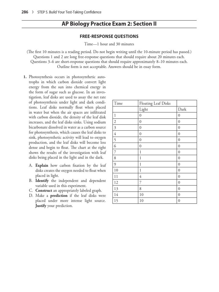 FRQ II | PDF | Photosynthesis | Cell (Biology)